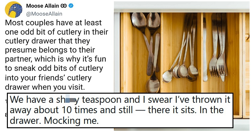 People are sharing stories of the odd bits of cutlery in their drawer ...