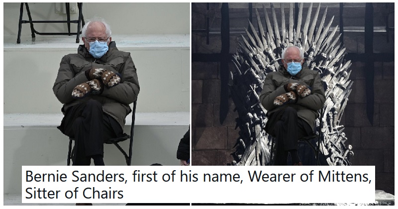 Bernie Sanders' coat and mittens combo gave us the best meme of the ...