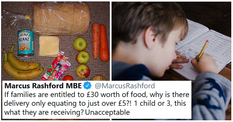 Marcus Rashford has called out the government over its scant food ...