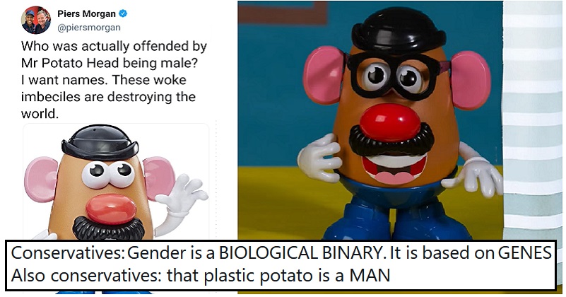 The usual suspects are waffling on over a gender neutral Potato Head ...