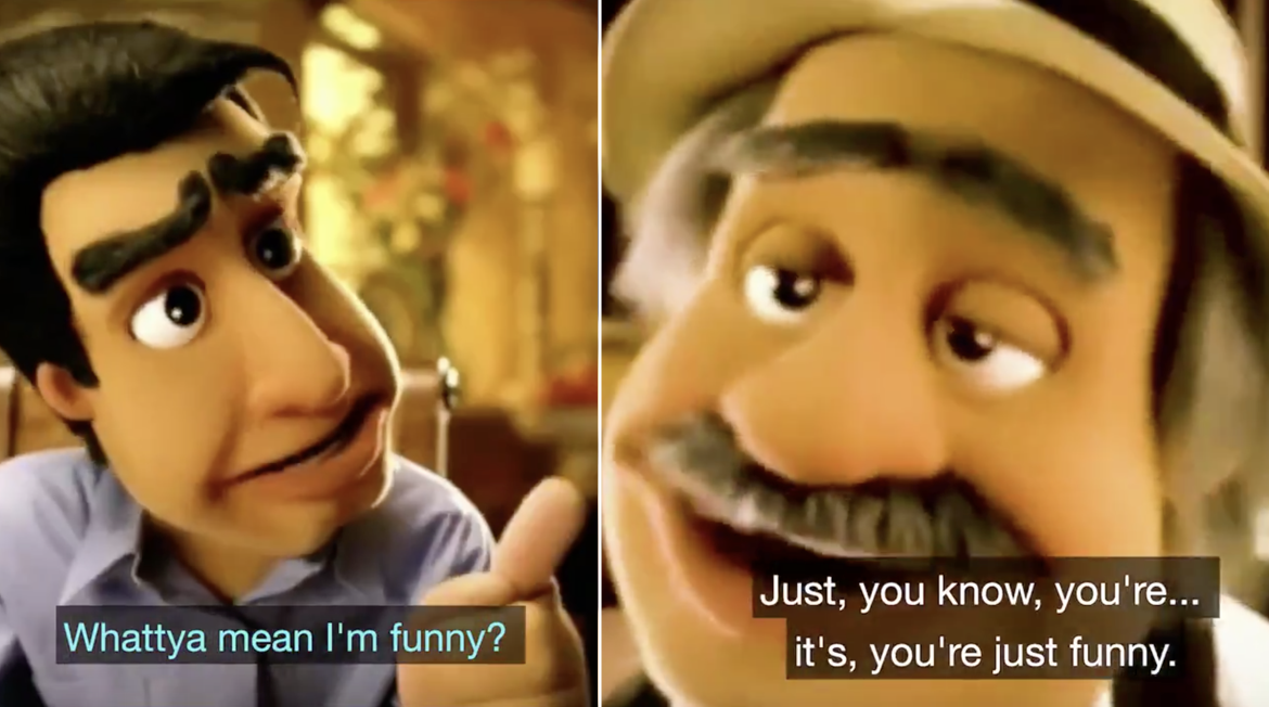 'The Dolmio Family doing the "funny how?" scene from Goodfellas' - The Poke