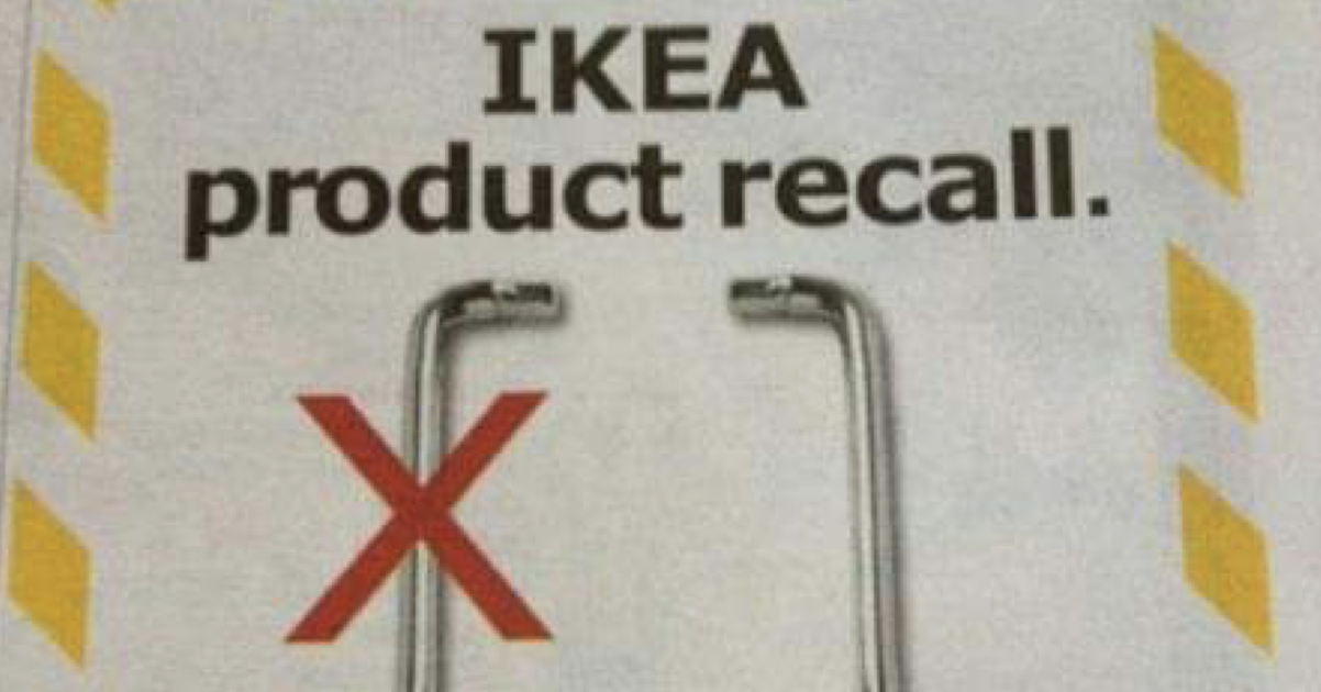 This old Ikea 'product recall' went viral all over again and it's a ...
