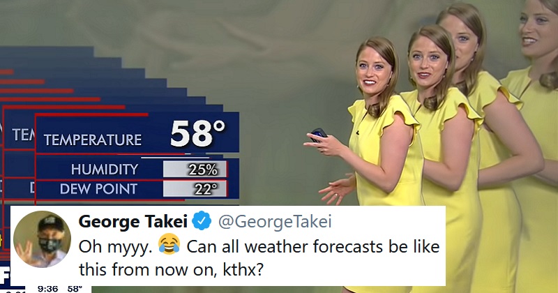 This TV meteorologist really made the most of a psychedelic glitch ...