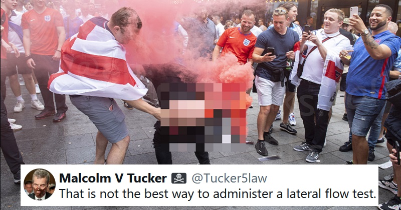The 22 funniest responses to the so-called England fan with a flare up ...