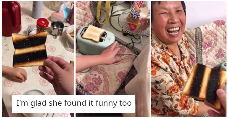 This woman's funny first encounter with a toaster has popped up and ...