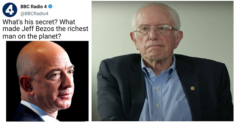 Bernie Sanders had a savagely good explanation of Jeff Bezos's riches ...