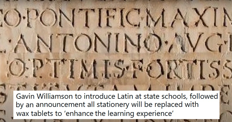 The government announced a £4 million boost for Latin lessons and got ...