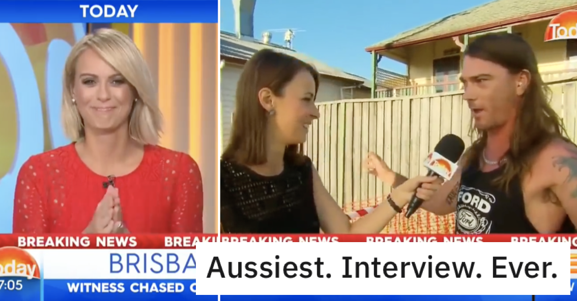 This 'most Australian interview ever' is a wild ride from start to ...