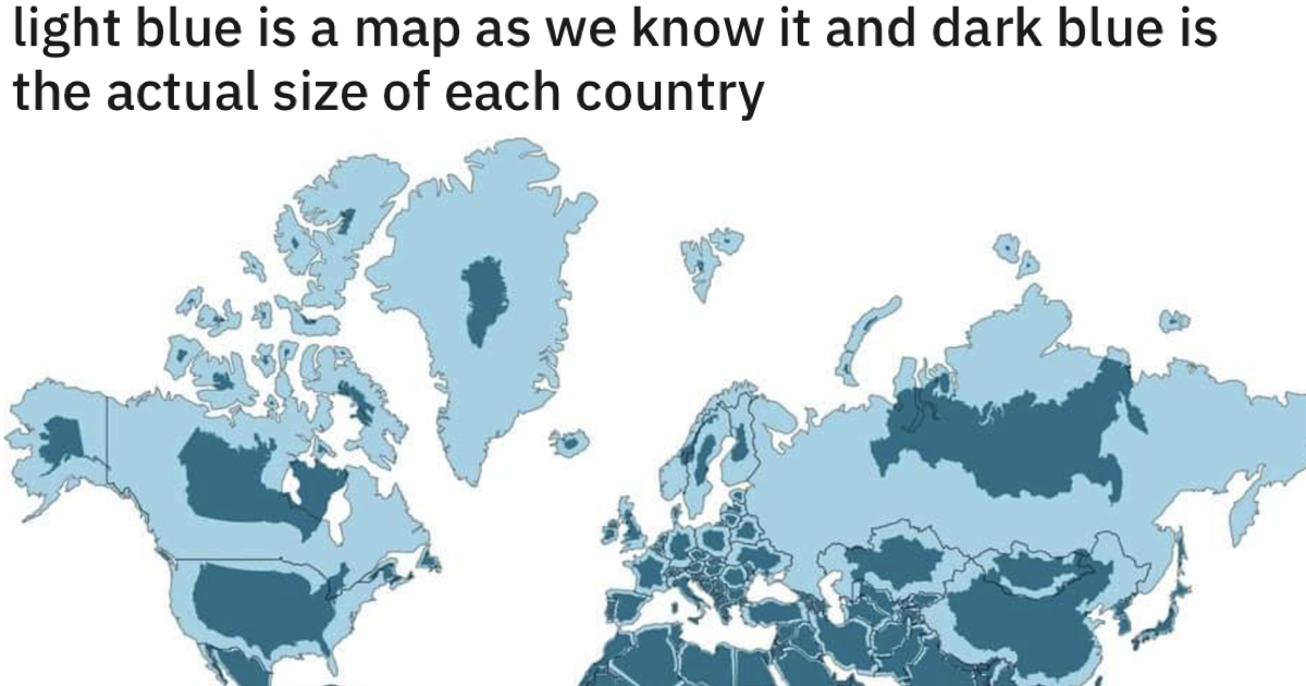 18 interesting maps to change your perspective on the world around you ...