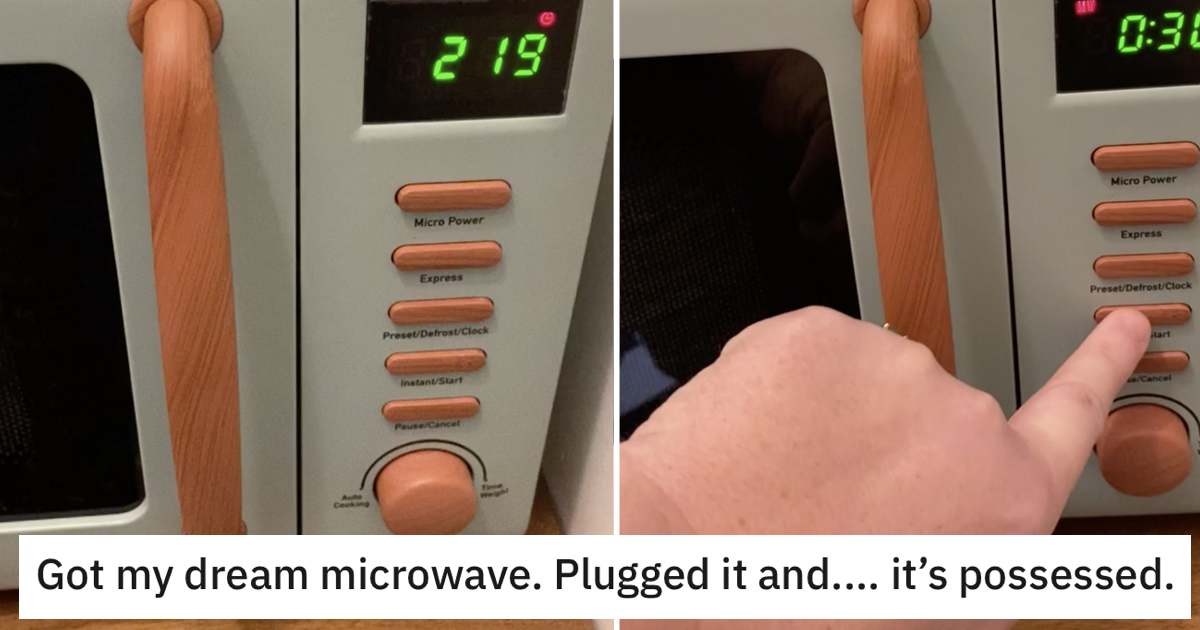 This 'possessed microwave' will have you smiling in double quick time ...