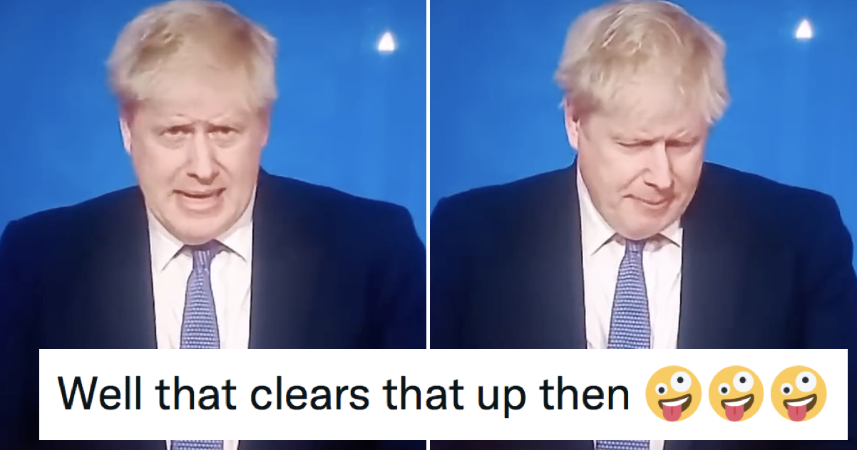 Boris Johnson was lost for words and it's like a 10-second summary of ...