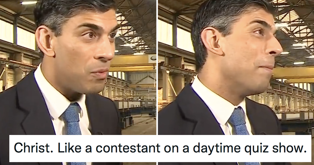 Rishi Sunak was asked about the price of bread and it didn't end well ...