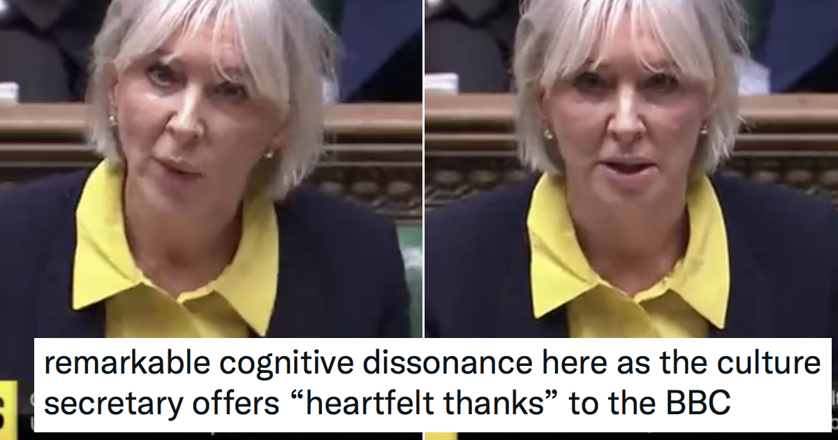 Nadine Dorries offered her 'heartfelt thanks' to the BBC in Ukraine and ...