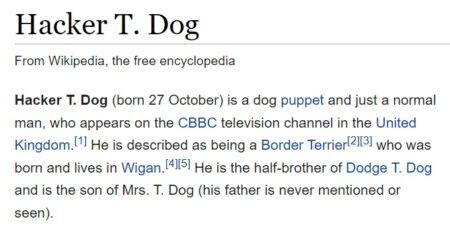 CBBC's Hacker T. Dog went viral with this absolutely barking blooper ...