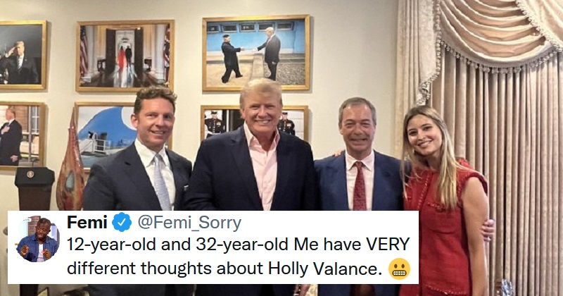 Holly Valance posed with Farage and Trump and you could practically ...