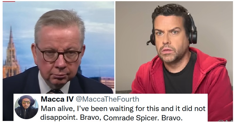 Michael Spicer was in the Room Next Door to THAT Michael Gove interview ...