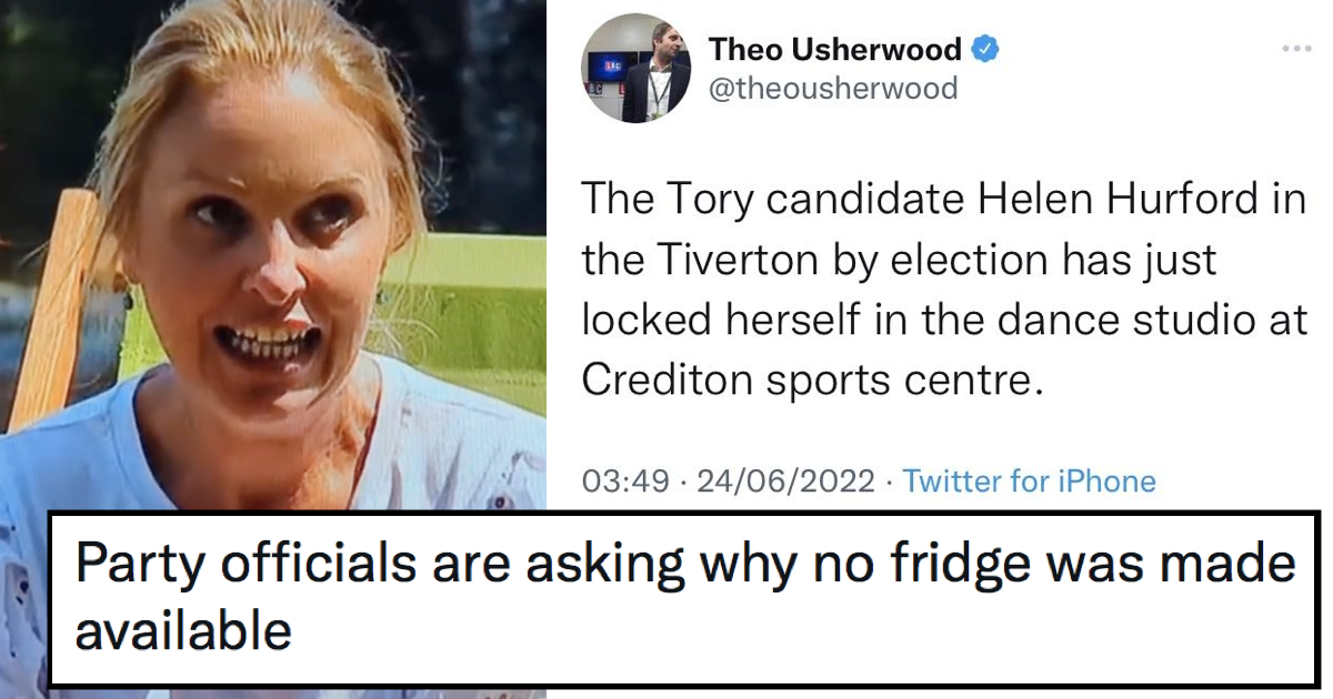 Defeated Tory Helen Hurford took hilarious evasive action - 13 funniest ...