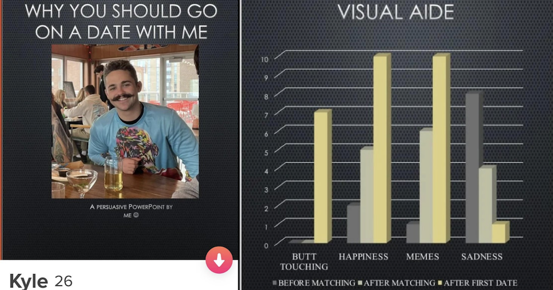 This guy's Tinder profile went wildly viral and it really does go the ...