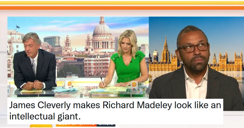 Richard Madeley wasn't standing for James Cleverly's BS and we love to ...