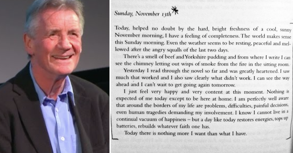 This day from Michael Palin's diaries is the 'finest diary entry ever ...