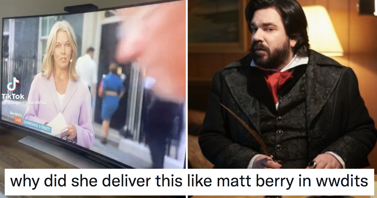 ITV's Mary Nightingale had a most unfortunate Matt Berry moment and we ...
