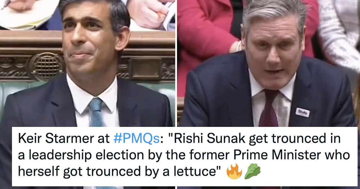 Keir Starmer's lettuce takedown of Rishi Sunak was a ray of light in a grimly familiar PMQs ...