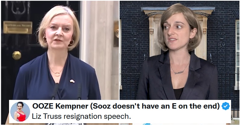 Sooz Kempner's take on the Liz Truss resignation speech hilariously ...