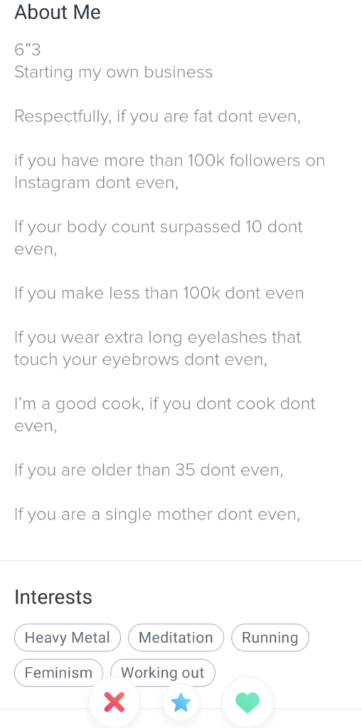 Just when this outrageous Tinder profile can't get any funnier, along ...