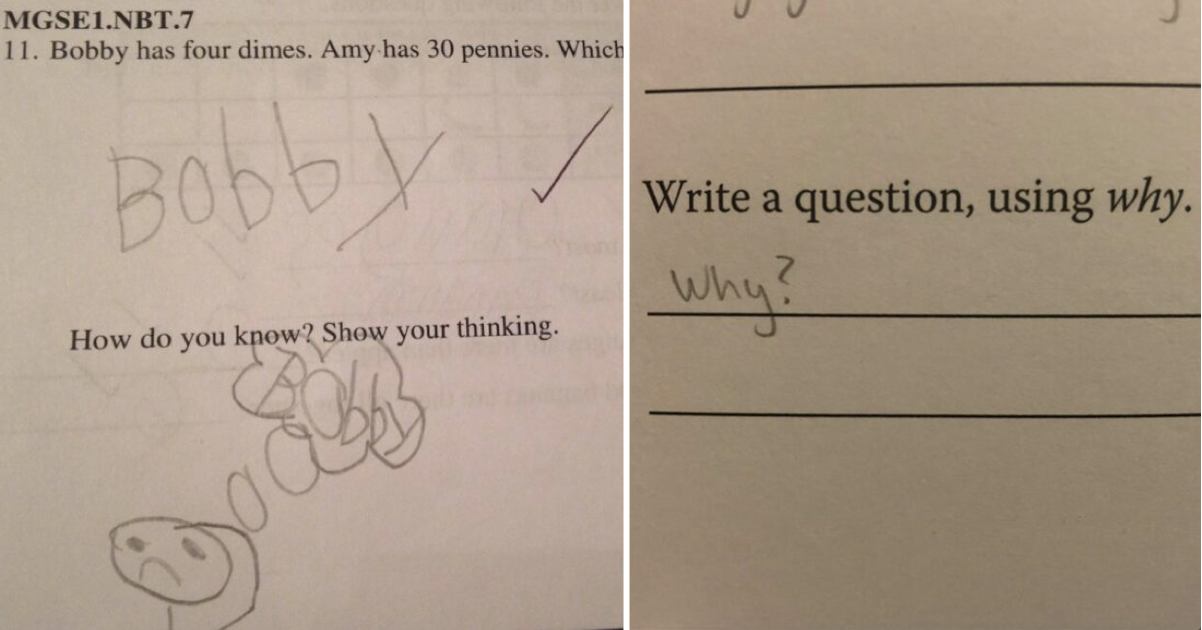 These kids' next-level clever test answers deserve all the marks going ...