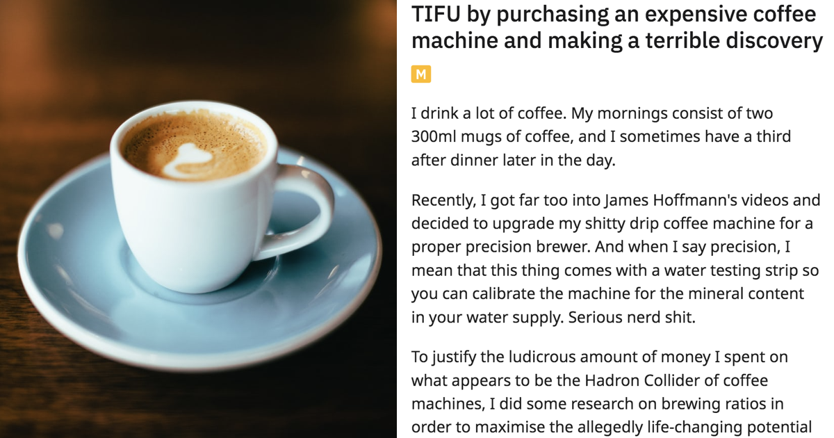 This tale of a coffee lover who upgraded their machine is a hilarious ...
