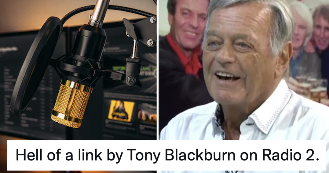 It's only January but Tony Blackburn just won radio link of the year ...