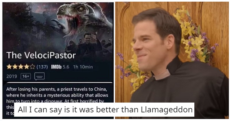 People are discovering a film called The VelociPastor and the comments ...