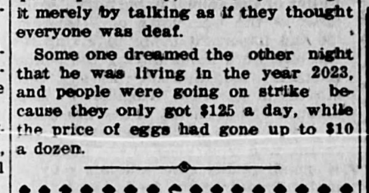 This 100-year-old prediction from a newspaper in 1923 just went wildly ...