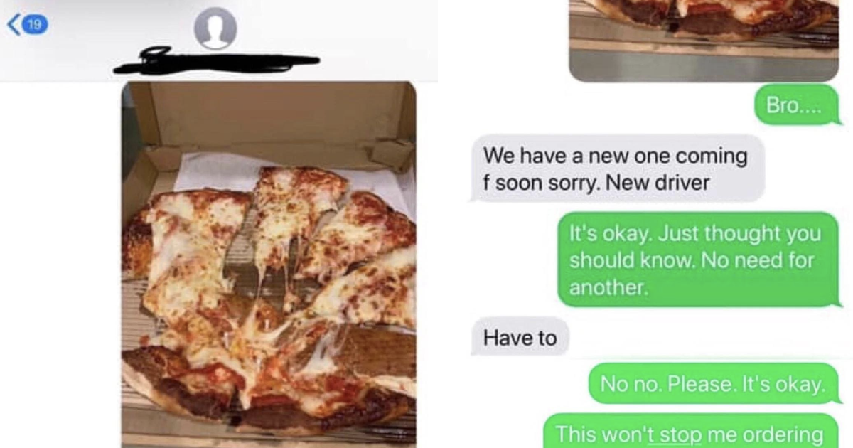 This complaint about a pizza delivery fail just gets better and better ...