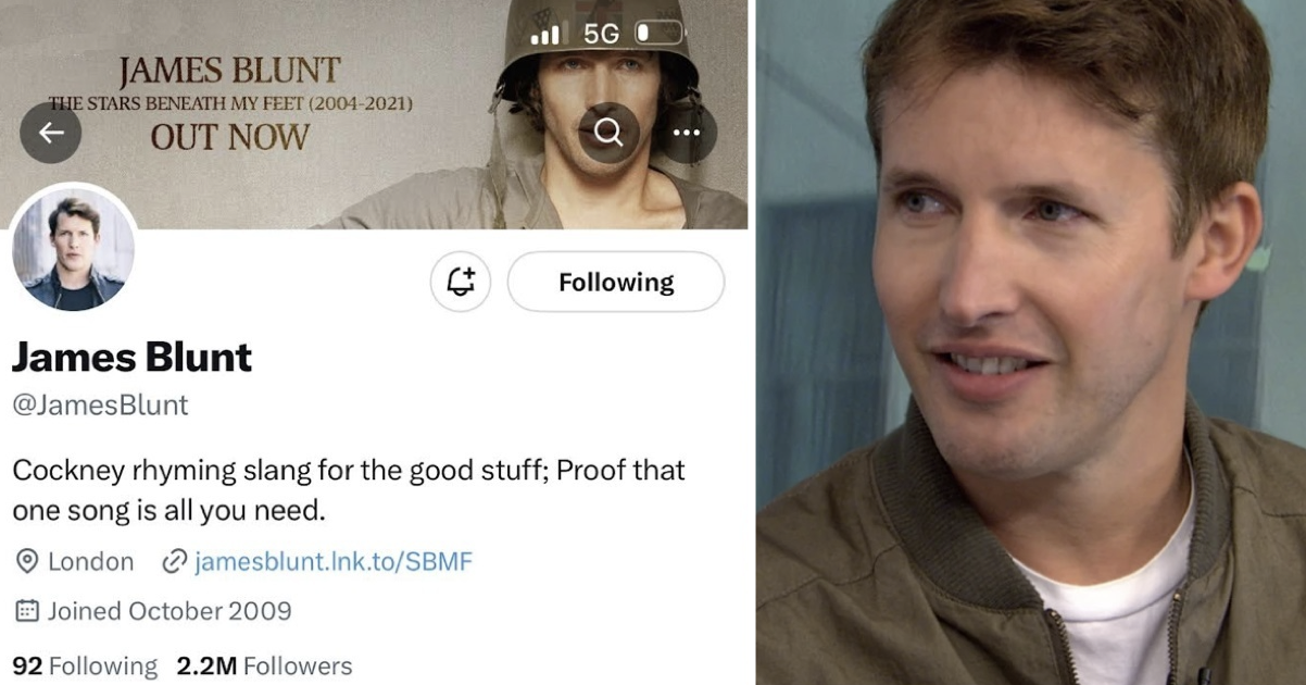James Blunt had the best response of all the celebrities who lost their ...