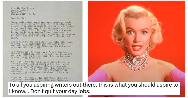 John Steinbeck's plea for an autograph from Marilyn Monroe is one of ...