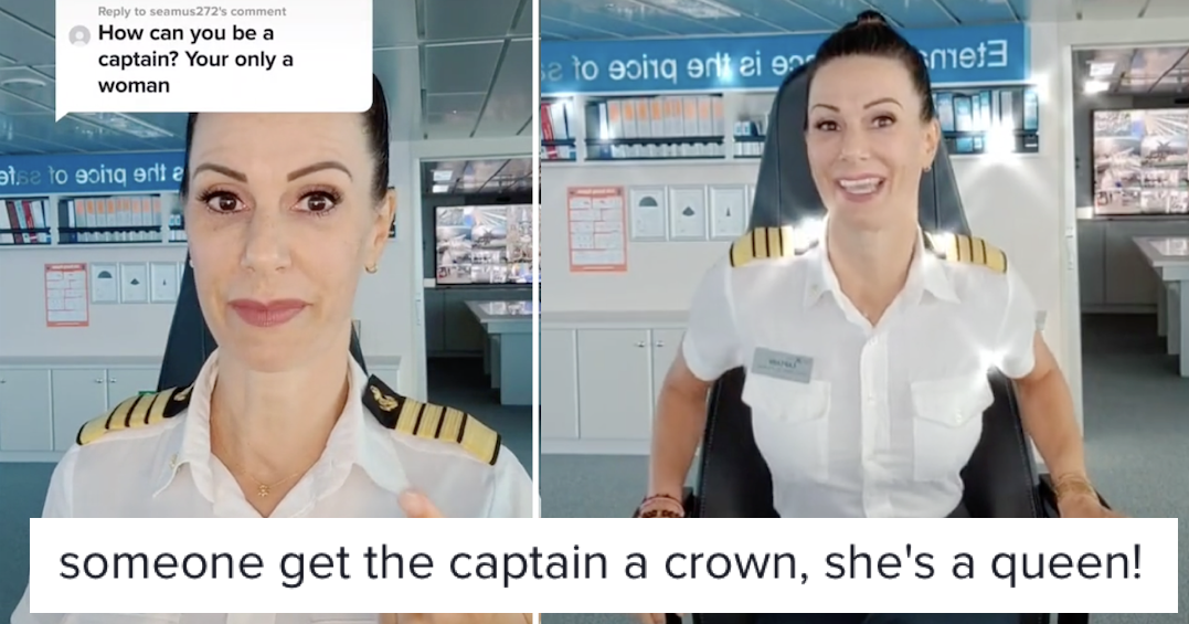 This ship's captain's takedown of a sexist bigot has just gone viral ...