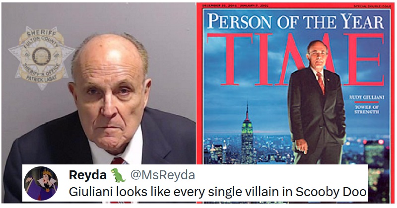 19 favourite reactions to the release of Rudy Giuliani's mugshot - The Poke