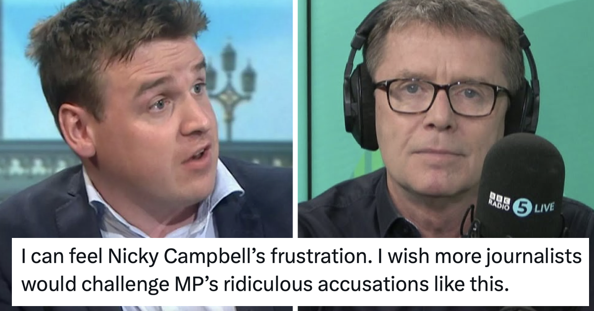 A Tory MP accused Nicky Campbell's show of manipulating a phone-in and ...