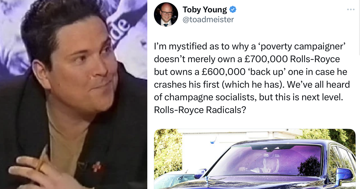 Toby Young couldn't get his head around Marcus Rashford's expensive car ...