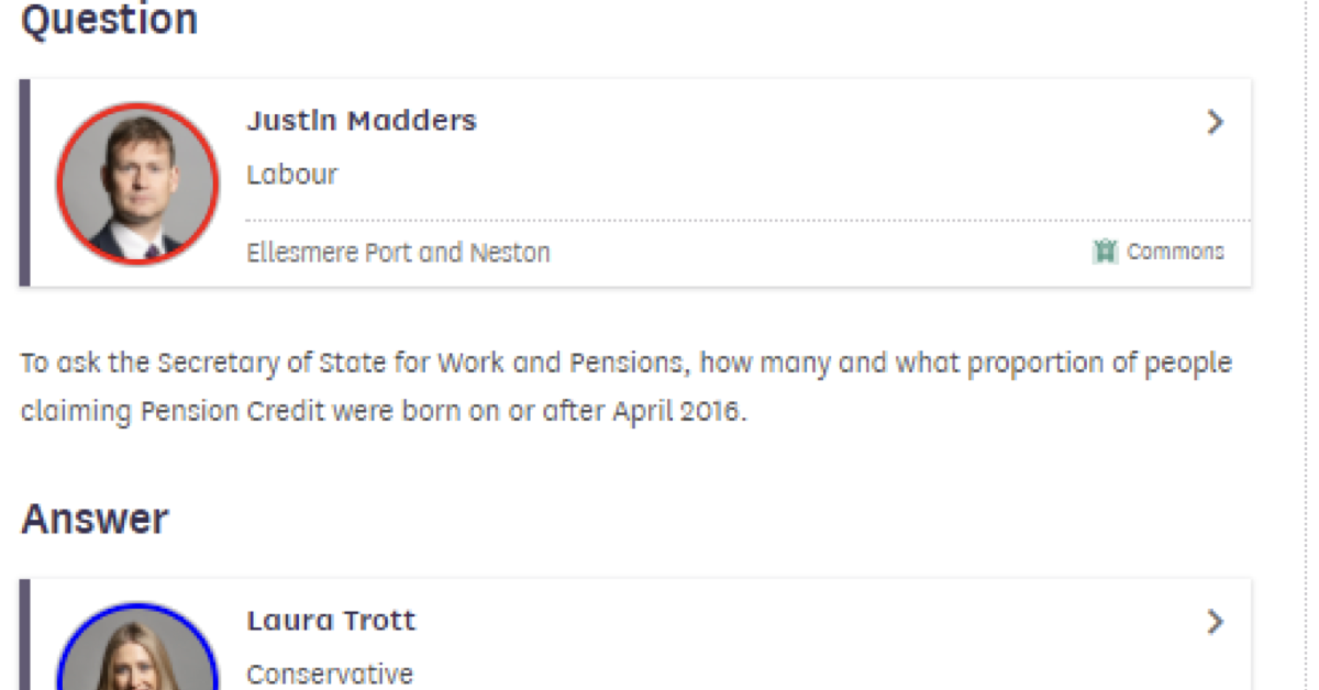 Surely the best Parliamentary question (and answer) you'll read this ...