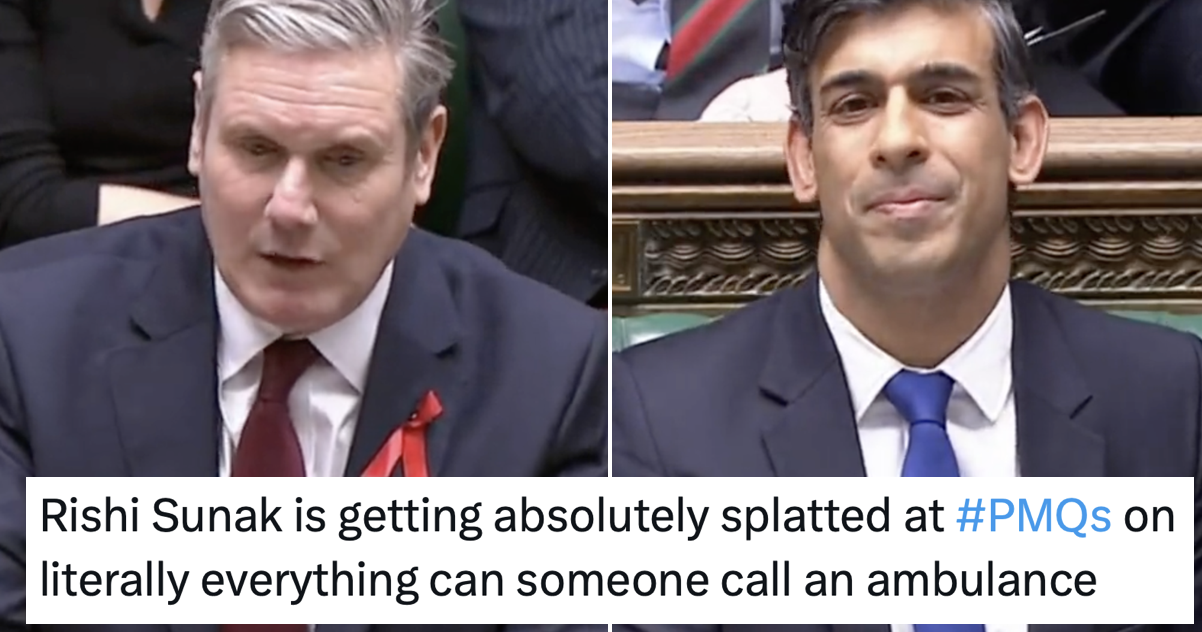 Keir Starmer's brutal takedown of Rishi Sunak at PMQs today was an absolute classic - The Poke