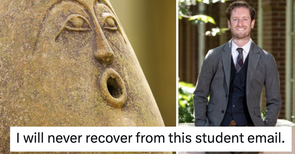 A professor shared this absolute body blow of a student note and you ...