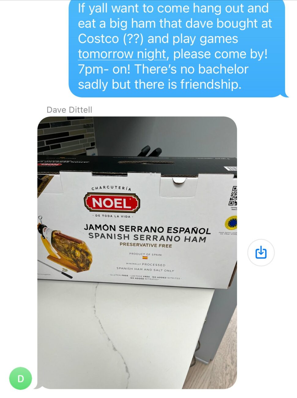 This boyfriend's delight at getting the 'big Costco ham' went wildly ...