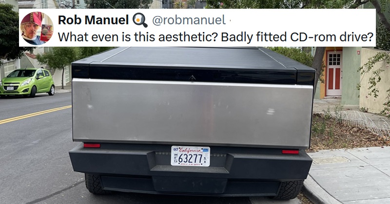 24 hilarious direct hits on the Cybertruck's ugly rear end - The Poke