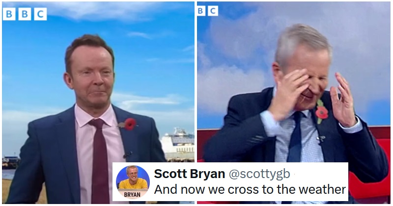 A problem with this BBC weatherman's equipment led to a funny TMI ...