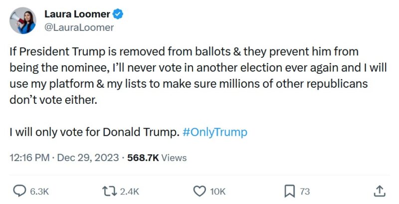 Arch Maga Laura Loomer announced that she wants a king, and got a right ...
