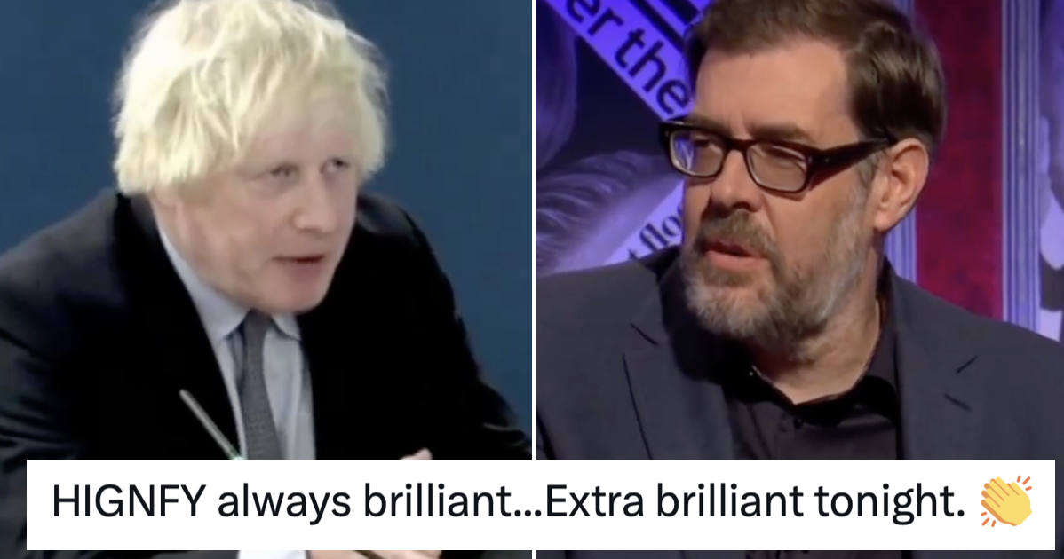 Richard Osman's HIGNFY takedown of Boris Johnson and his missing ...