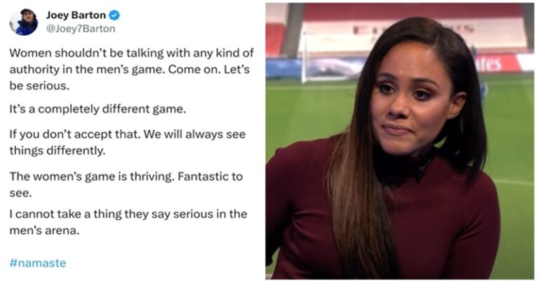 Joey Barton's sexist rant about female football commentators got kicked ...