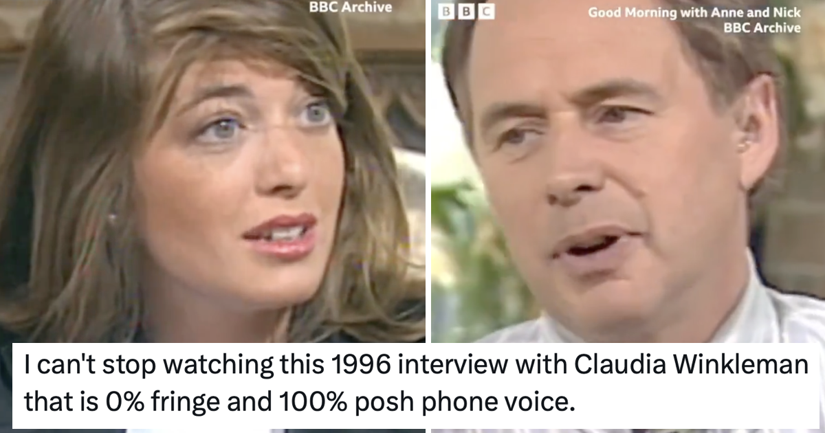 This oddly disorientating old clip of Claudia Winkleman went viral and ...